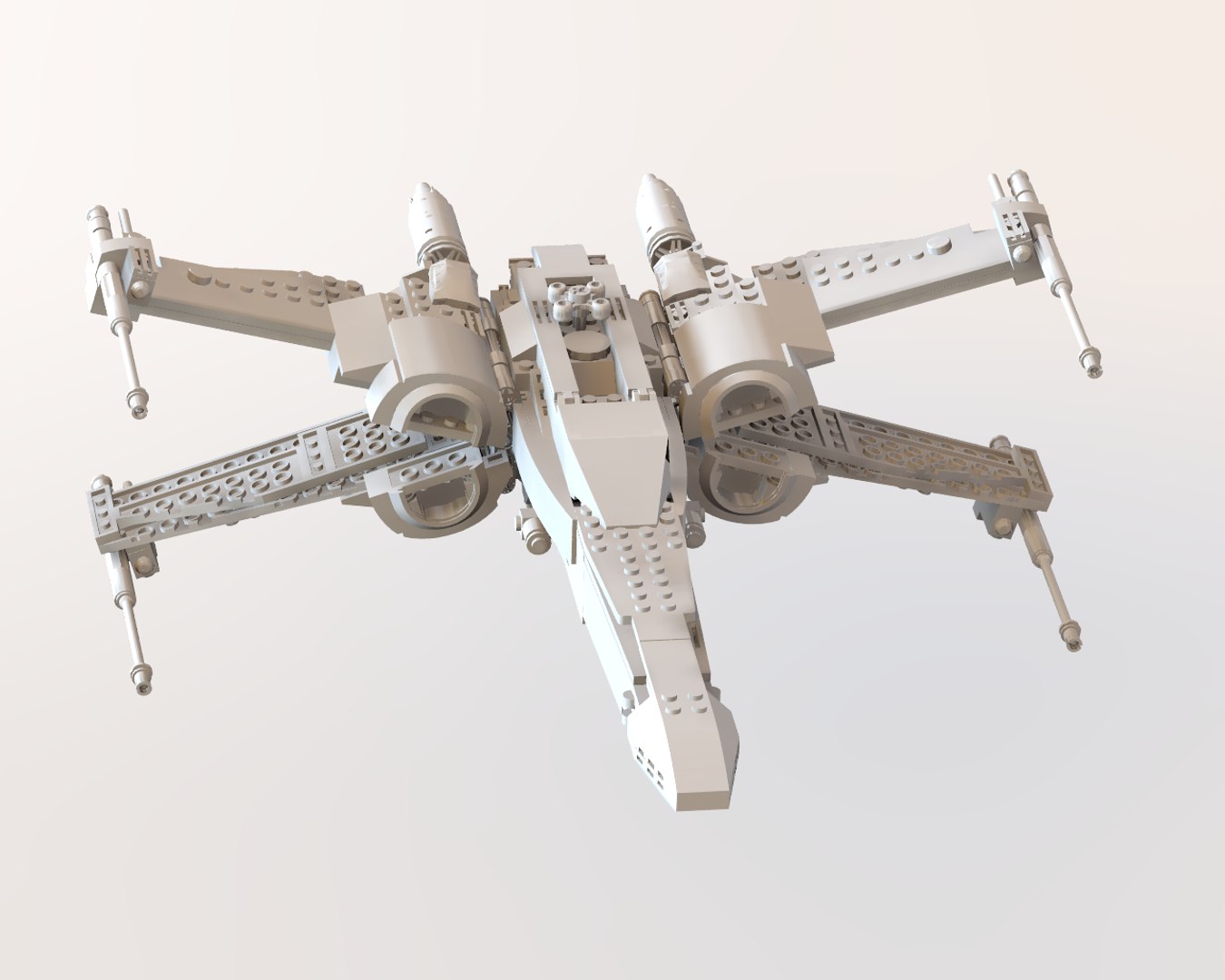 3d Lego Star Wars Poe Model