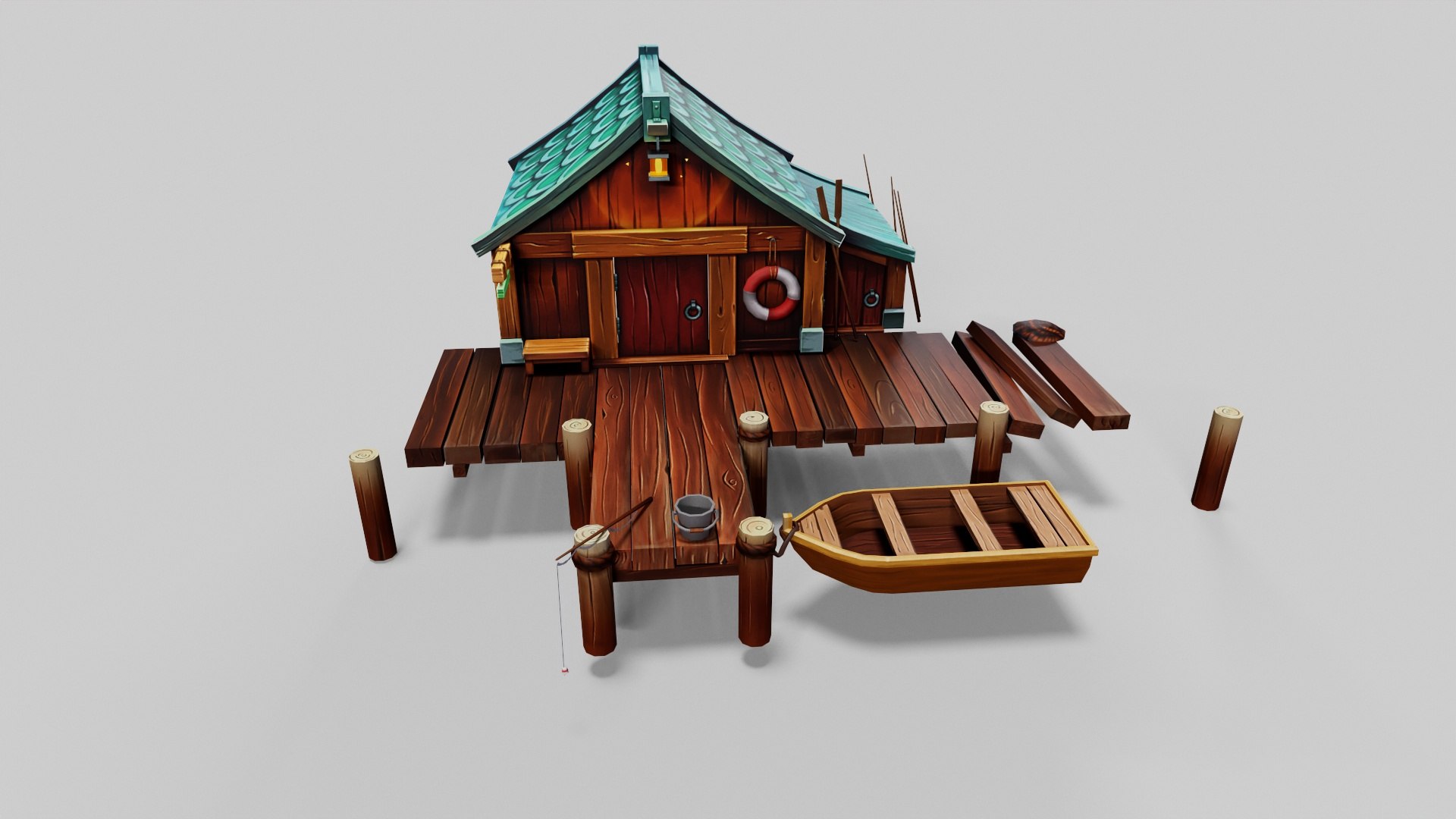 Wooden Hut 3D - TurboSquid 2177912