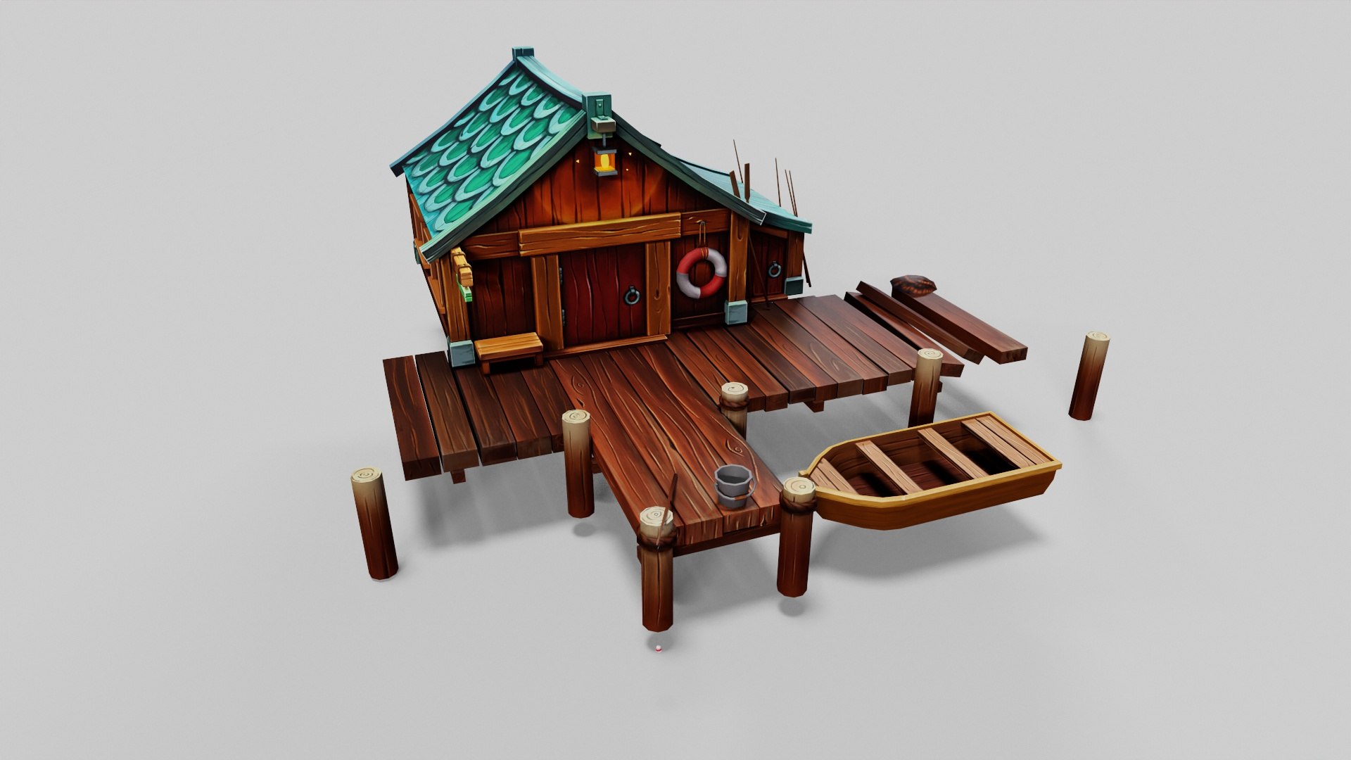 Wooden Hut 3D - TurboSquid 2177912