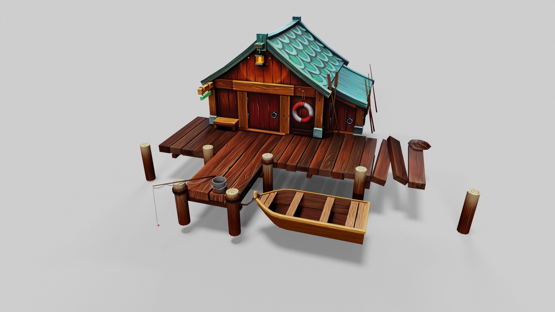 Wooden Hut 3D - TurboSquid 2177912