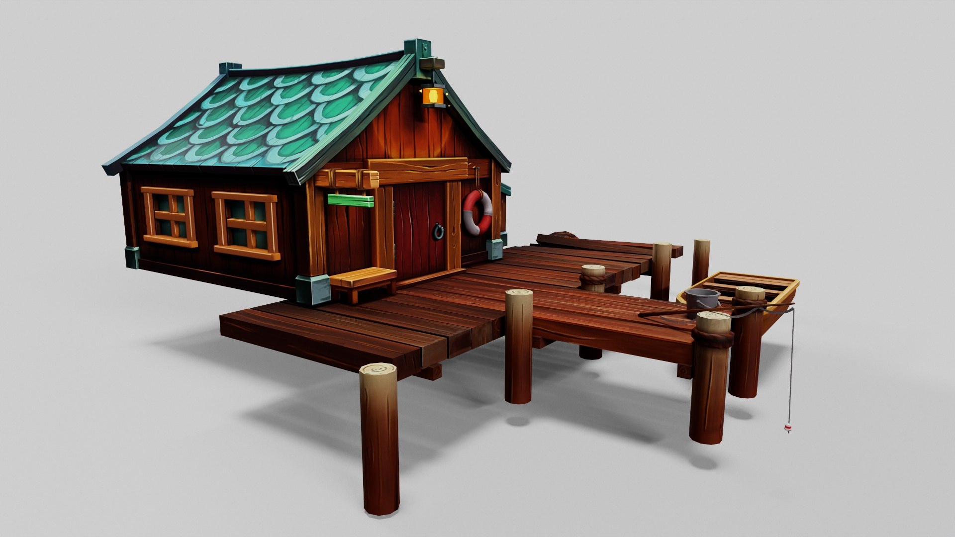 Wooden Hut 3D - TurboSquid 2177912