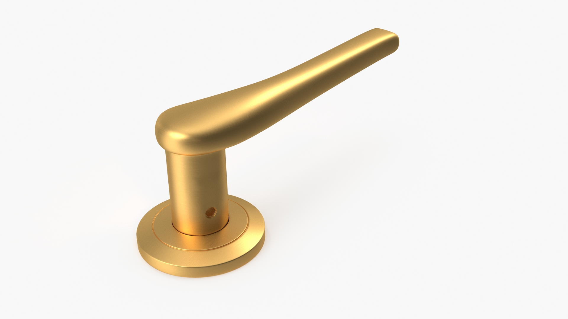Gold Door Handles Curved 3D Model - TurboSquid 1997981