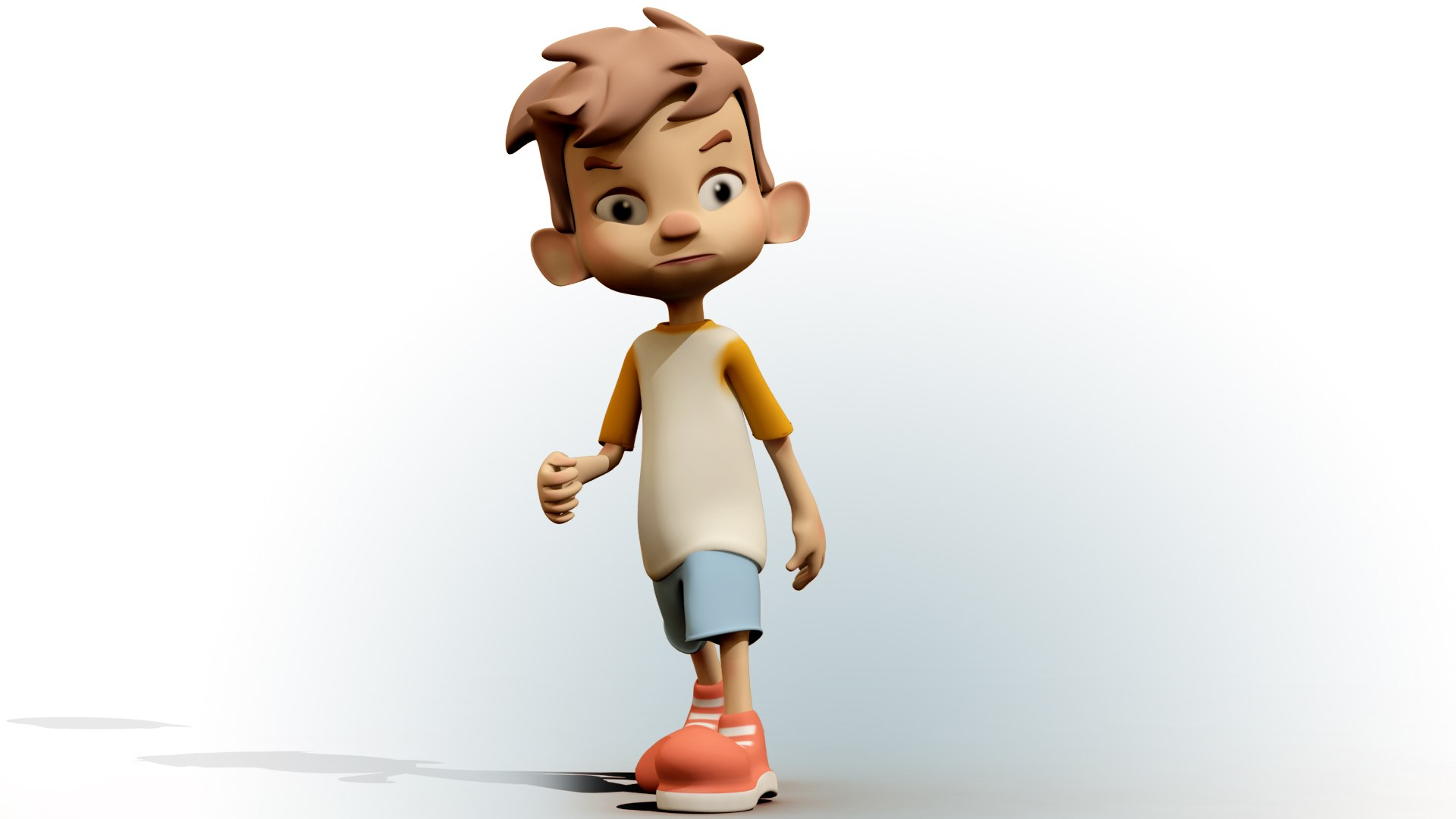 Boy Cartoon Model - TurboSquid 1335877