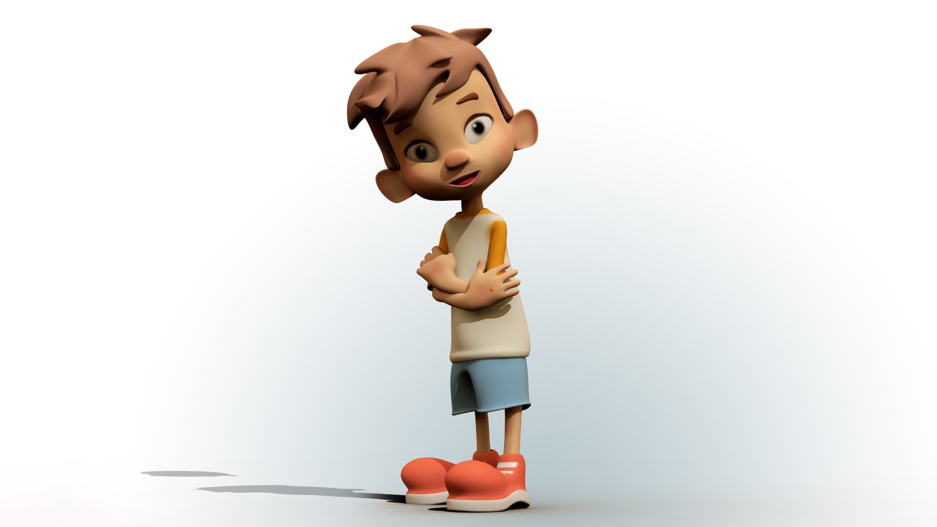 Boy Cartoon Model - TurboSquid 1335877