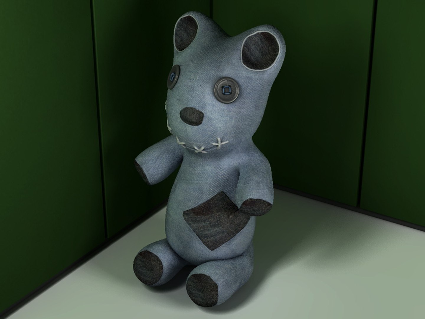 teddy bear ragdoll 3d model