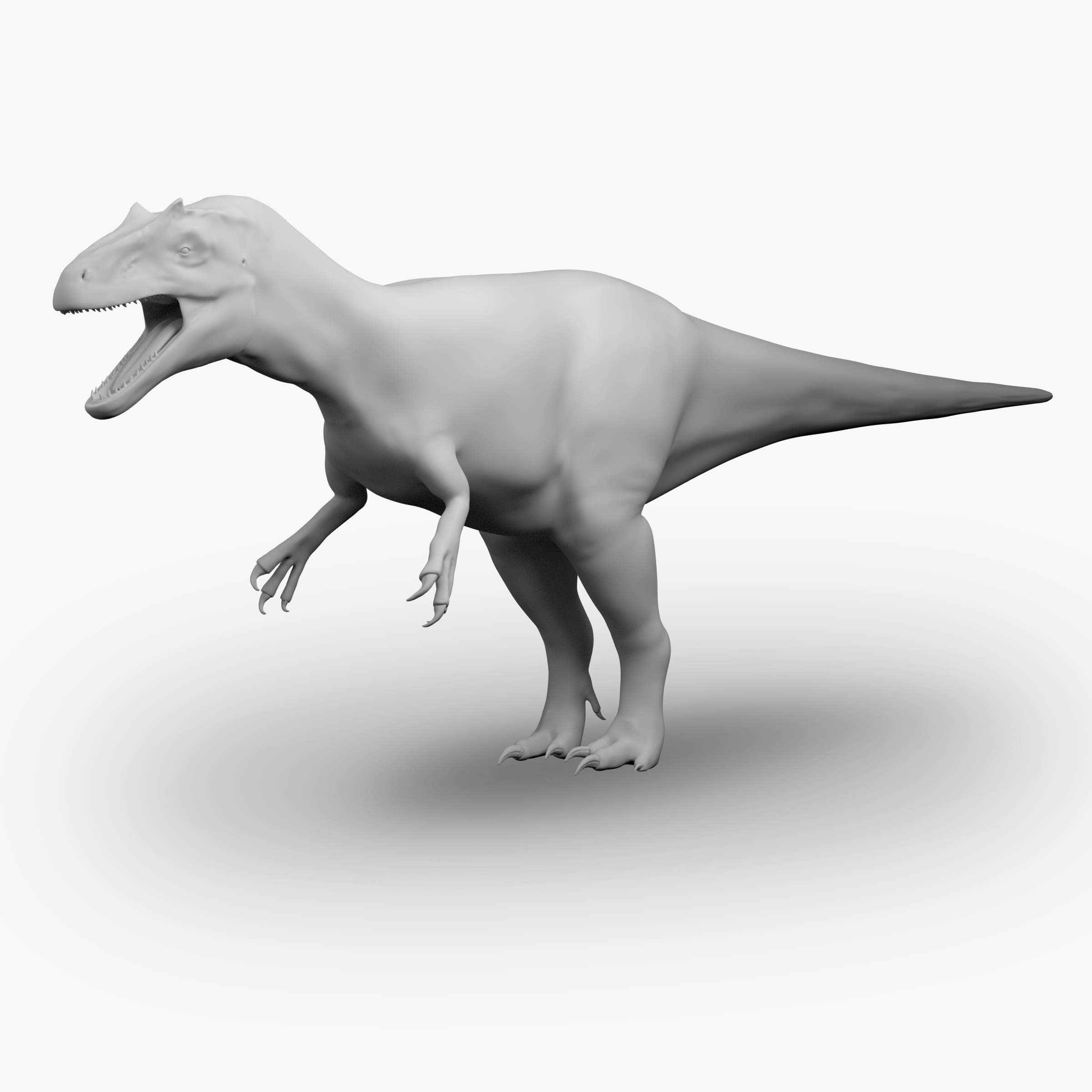 3D model allosaurus basemesh - TurboSquid 1670225