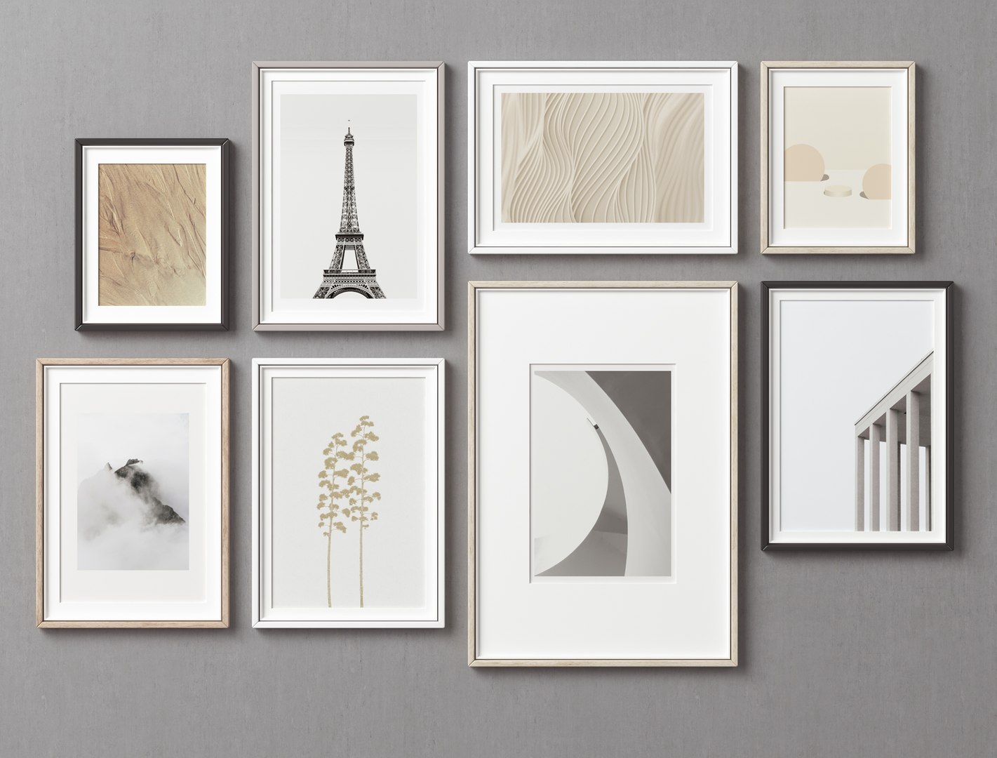 3D Picture Frames Set-307 - TurboSquid 1873166