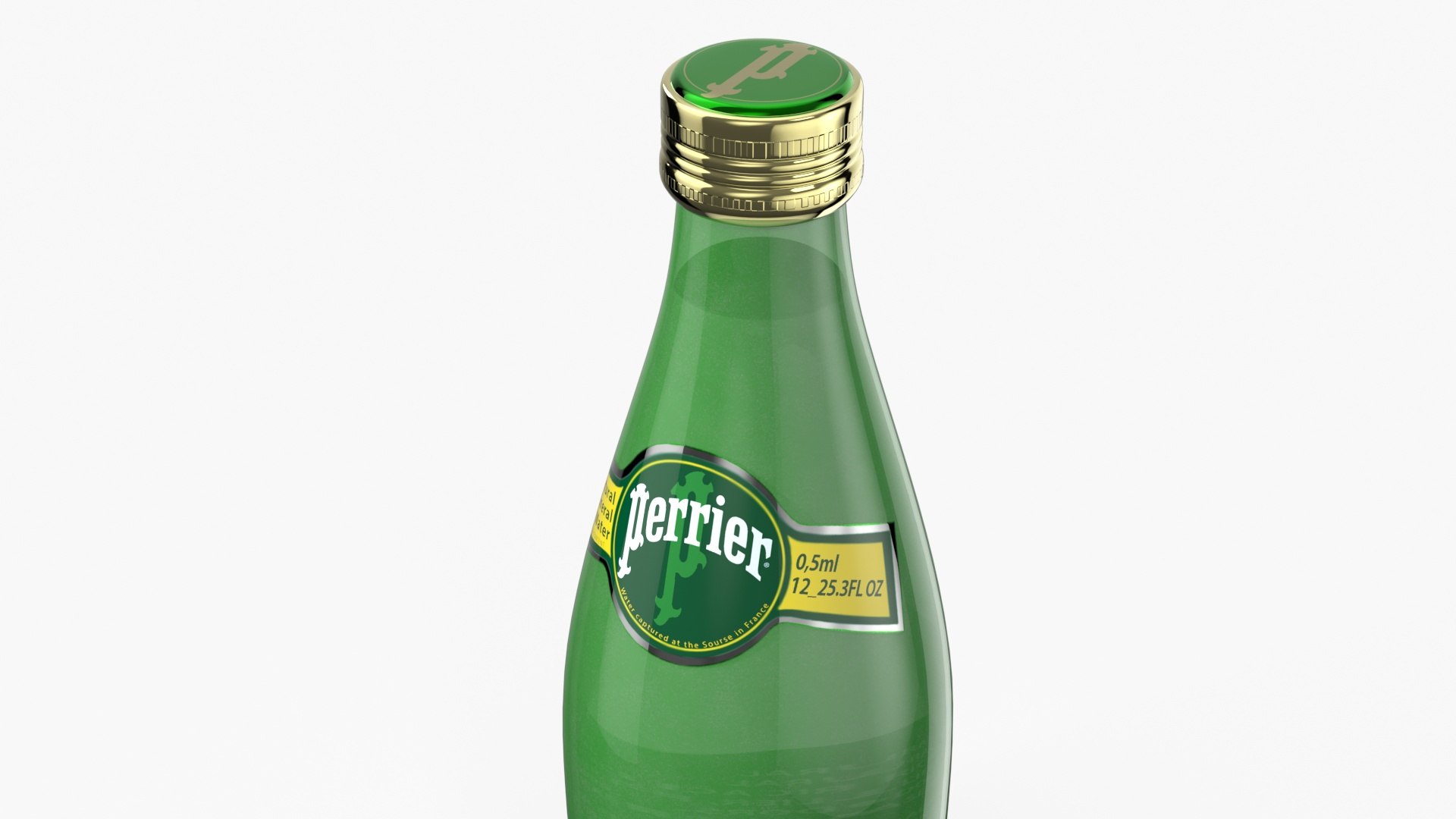 3D Perrier Water Bottle 05L Model - TurboSquid 2374674