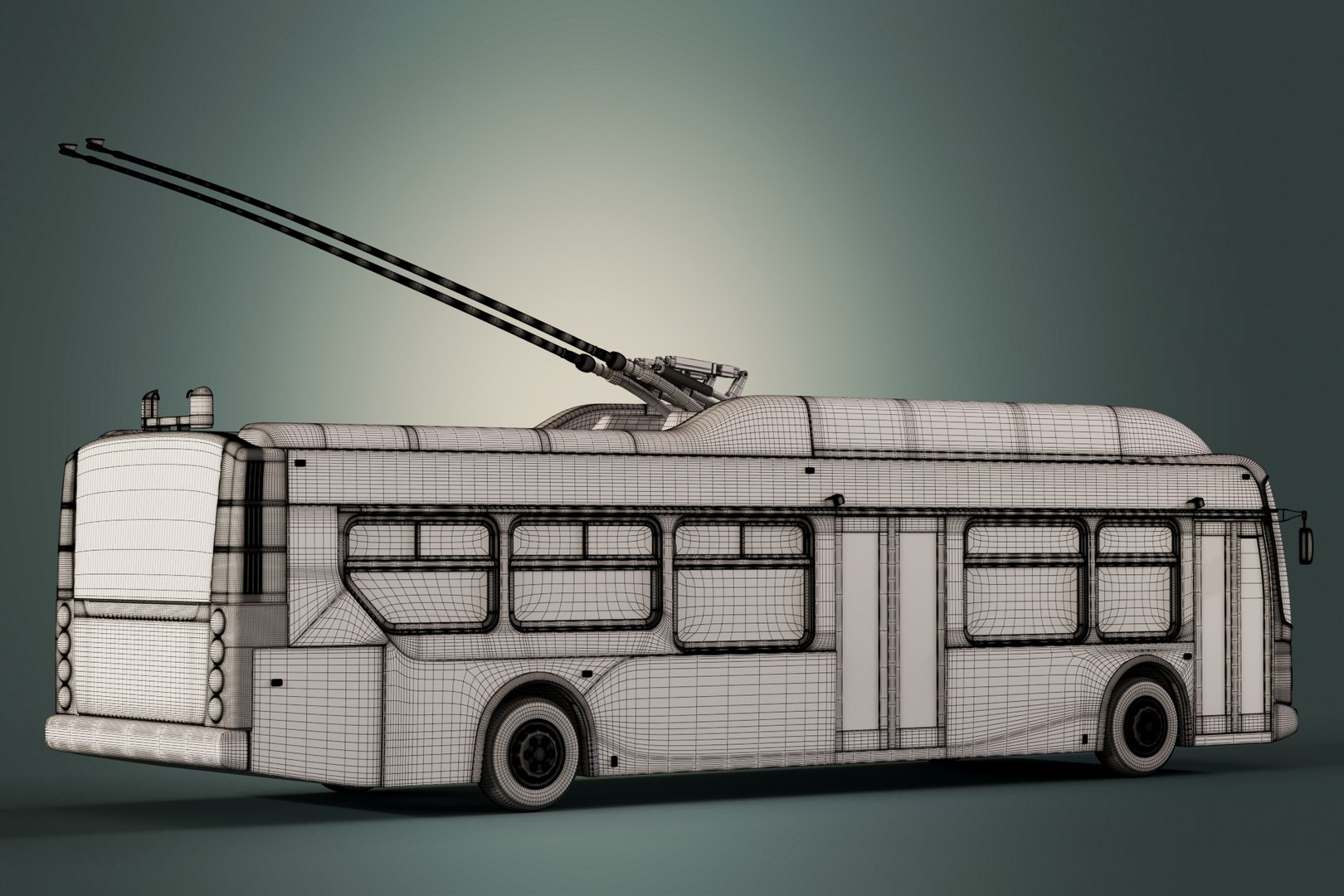 3D San Francisco Trolleybus SFMTA MUNI Short - TurboSquid 1872478