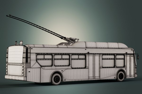 3D San Francisco Trolleybus SFMTA MUNI Short - TurboSquid 1872478