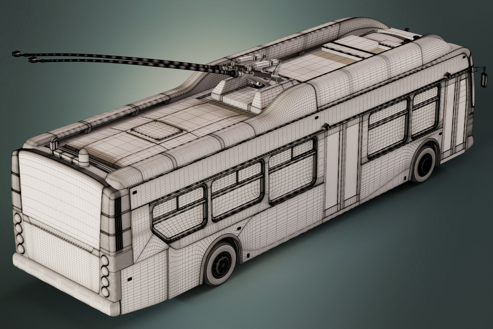 3D San Francisco Trolleybus SFMTA MUNI Short - TurboSquid 1872478