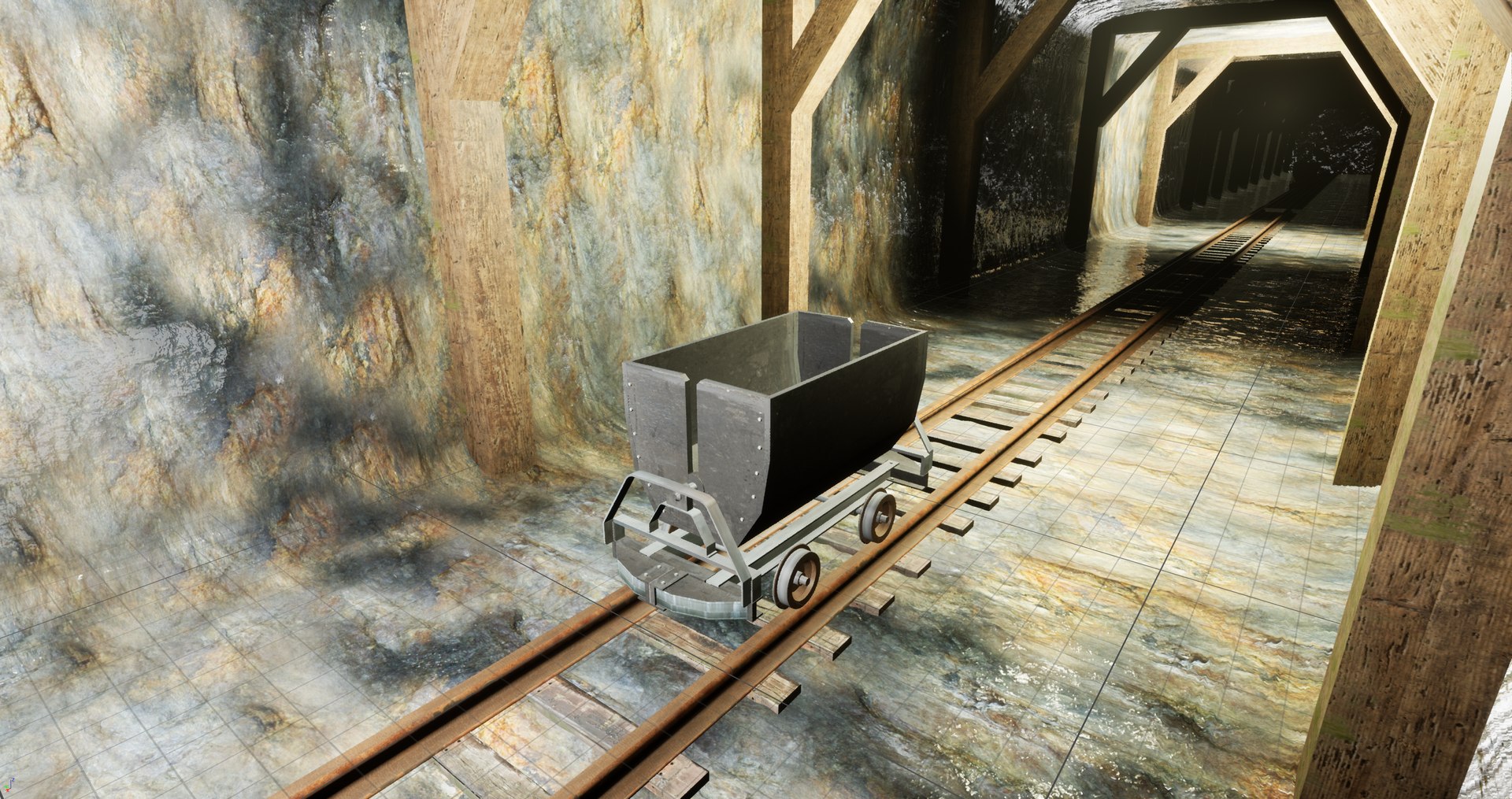 3D Mining Cart - TurboSquid 1405006