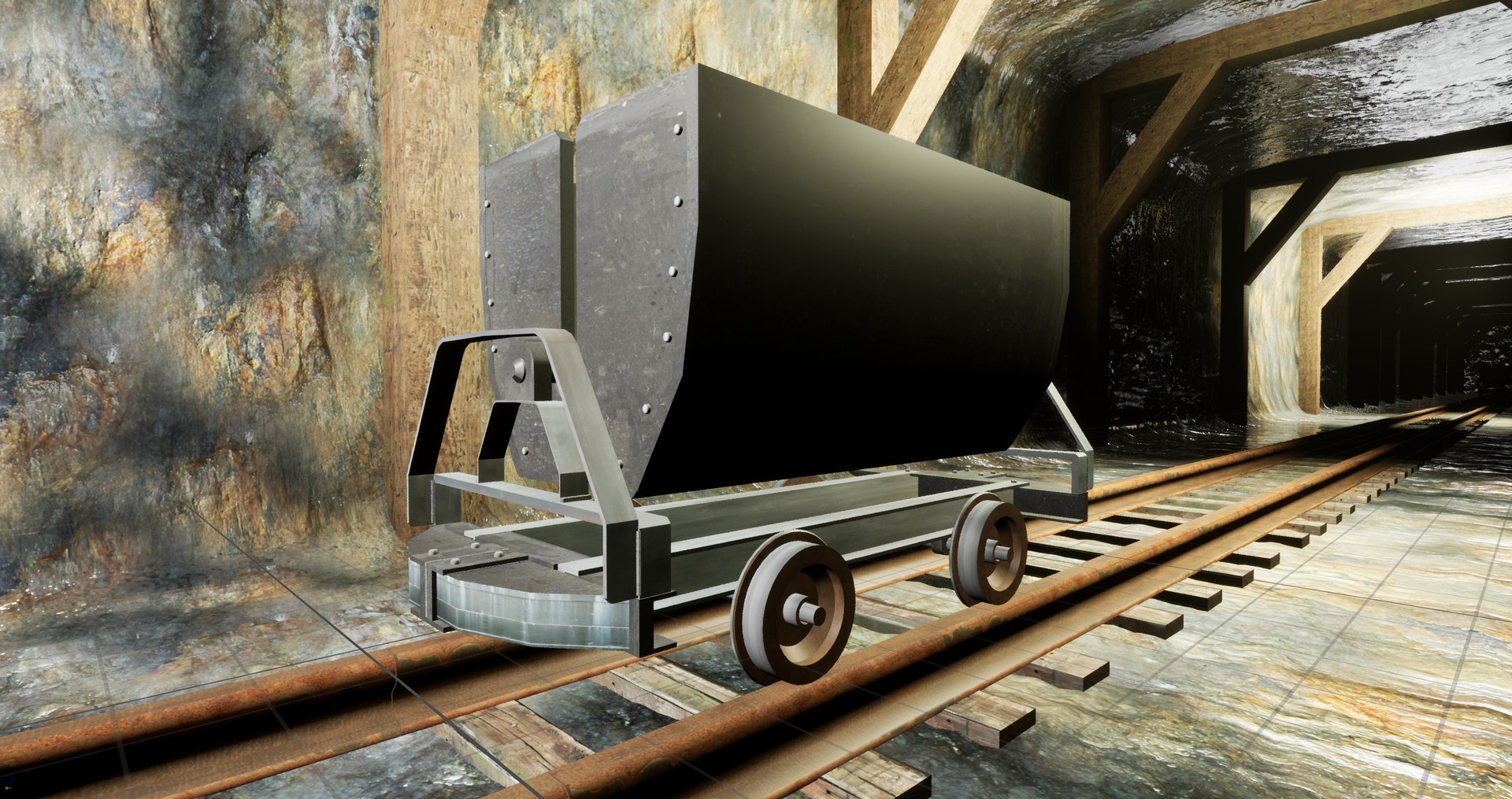 3D Mining Cart - TurboSquid 1405006