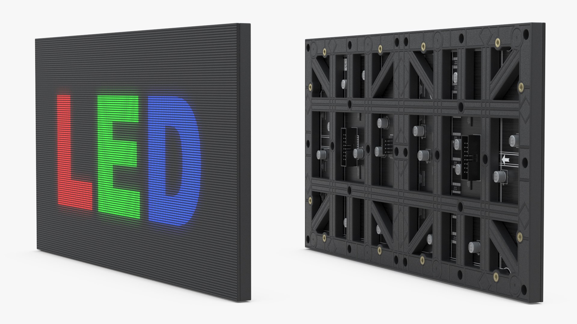 Indoor LED Display Module With Letters 3D - TurboSquid 2284095