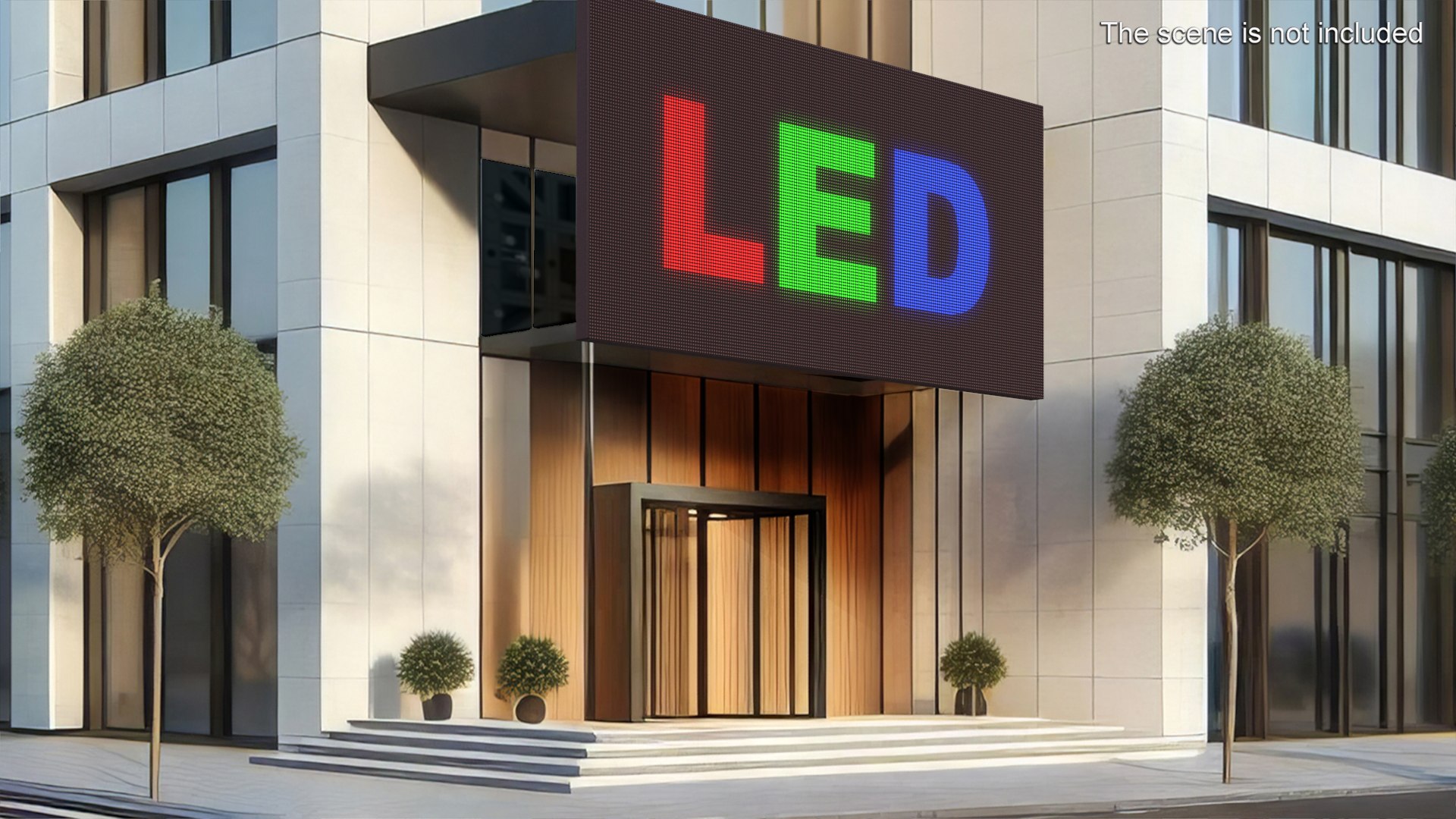 Indoor LED Display Module With Letters 3D - TurboSquid 2284095