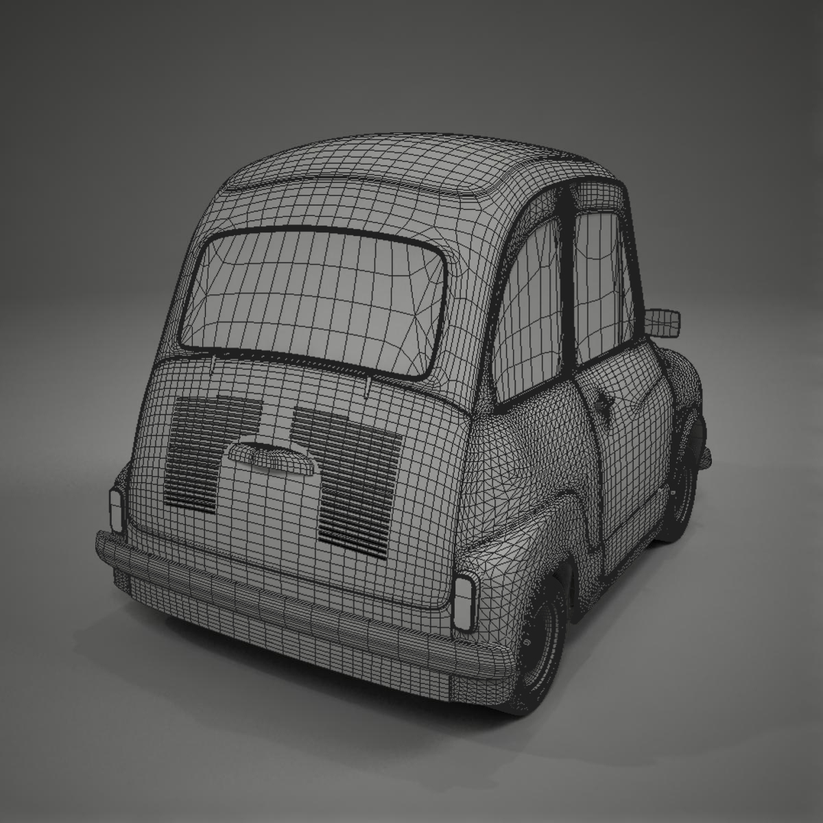 cartoon fiat 600 car max