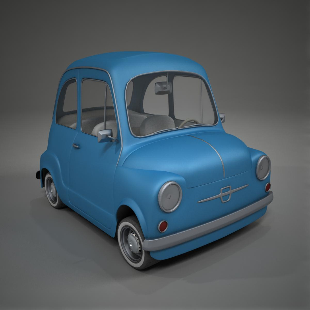 cartoon fiat 600 car max
