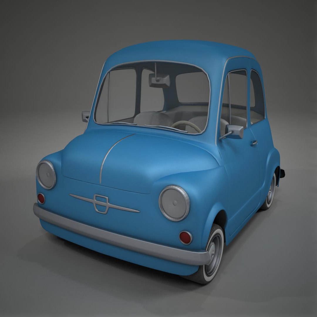 Cartoon Fiat 600 Car Max