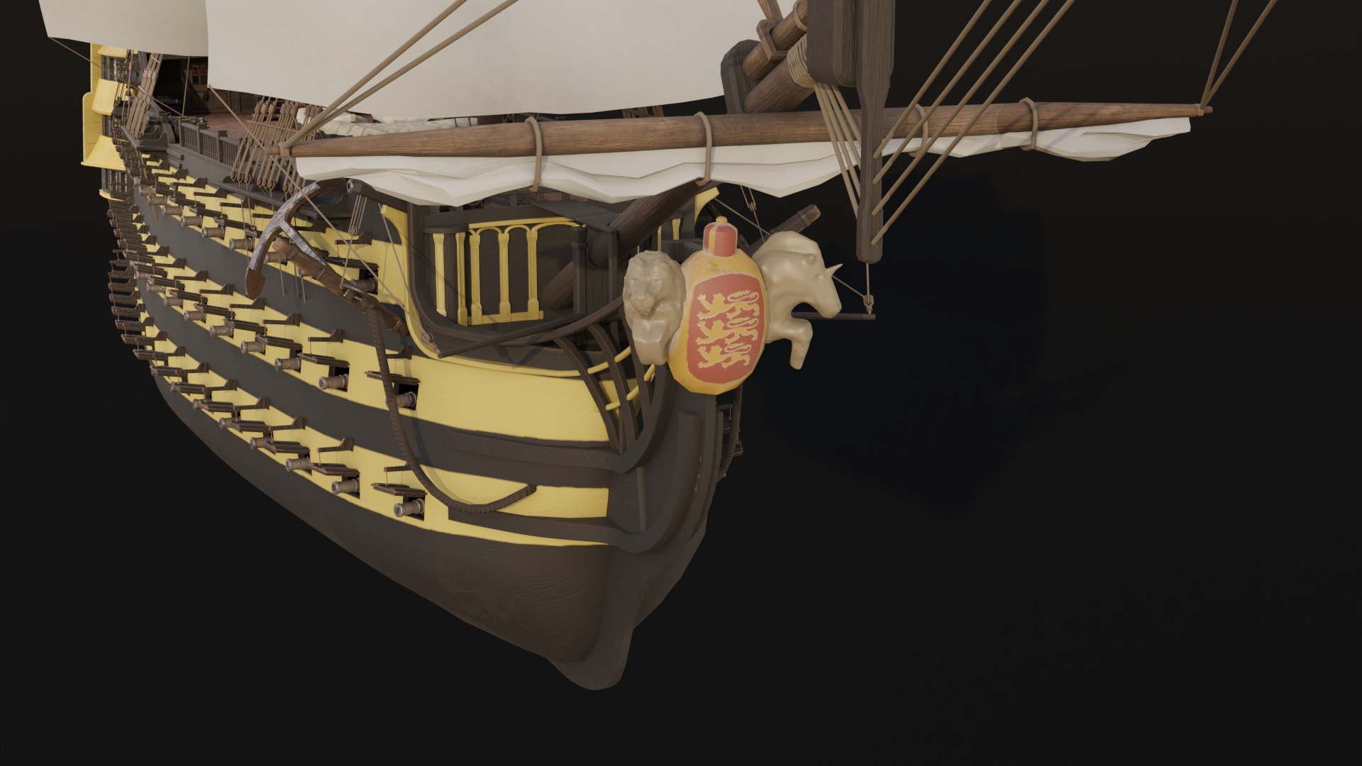 HMS Endeavour Sailing Ship 3D - TurboSquid 2097289