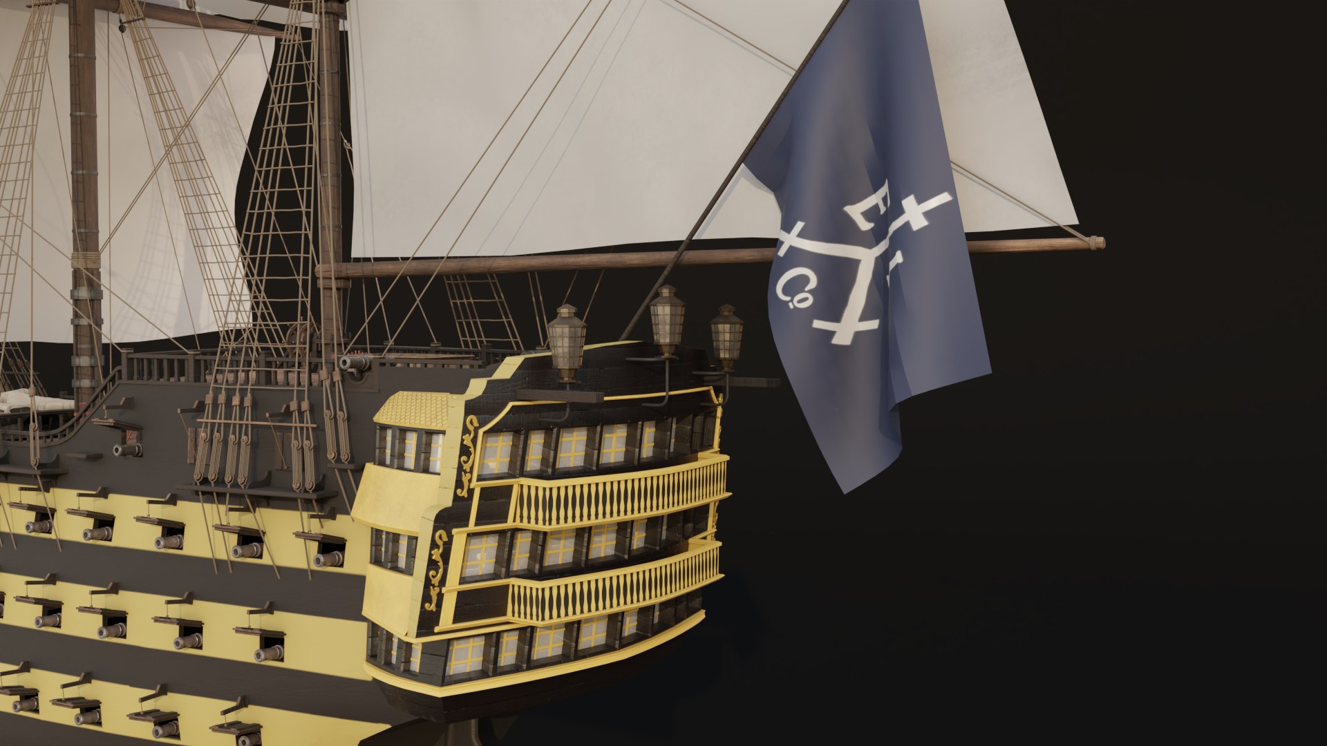 HMS Endeavour Sailing Ship 3D - TurboSquid 2097289