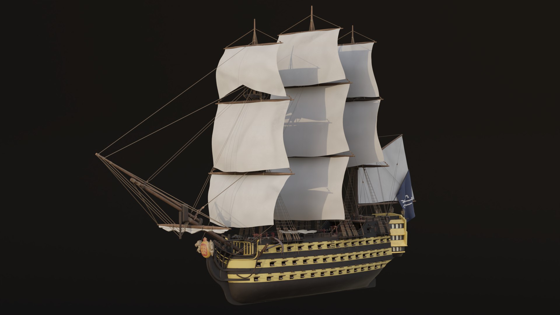 HMS Endeavour Sailing Ship 3D - TurboSquid 2097289