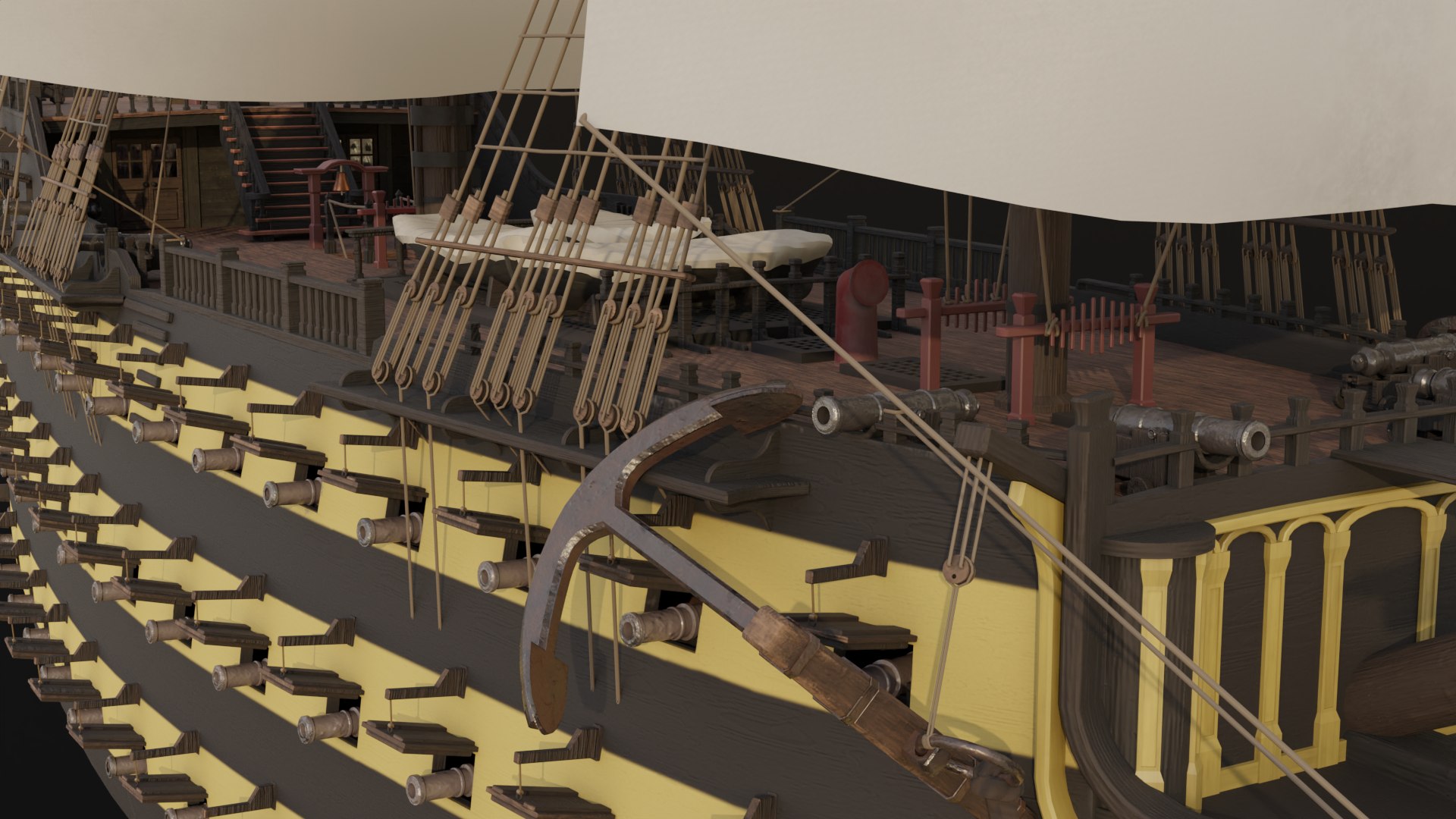 HMS Endeavour Sailing Ship 3D - TurboSquid 2097289