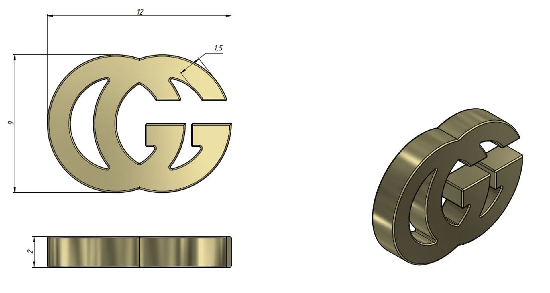 3D Model Gucci - TurboSquid 1385017