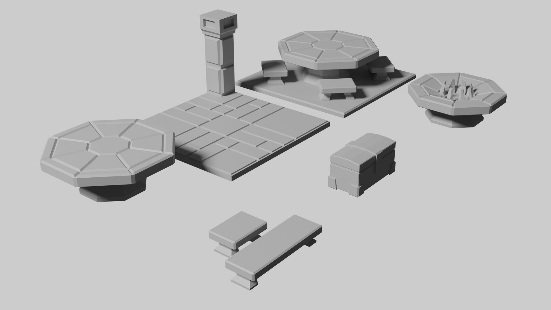 3D printable tile gaming model - TurboSquid 1510913