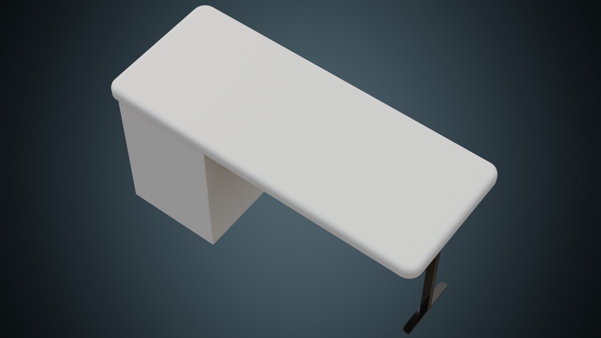 Desk 2 Basic 3D Model - TurboSquid 2137028