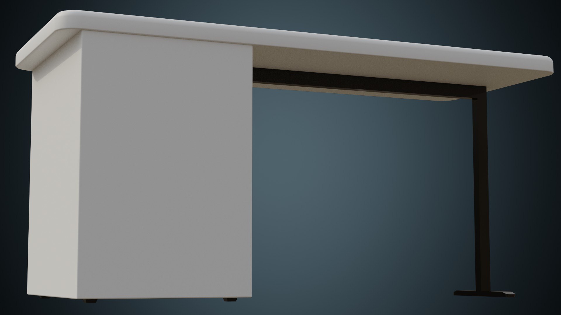 Desk 2 Basic 3D Model - TurboSquid 2137028