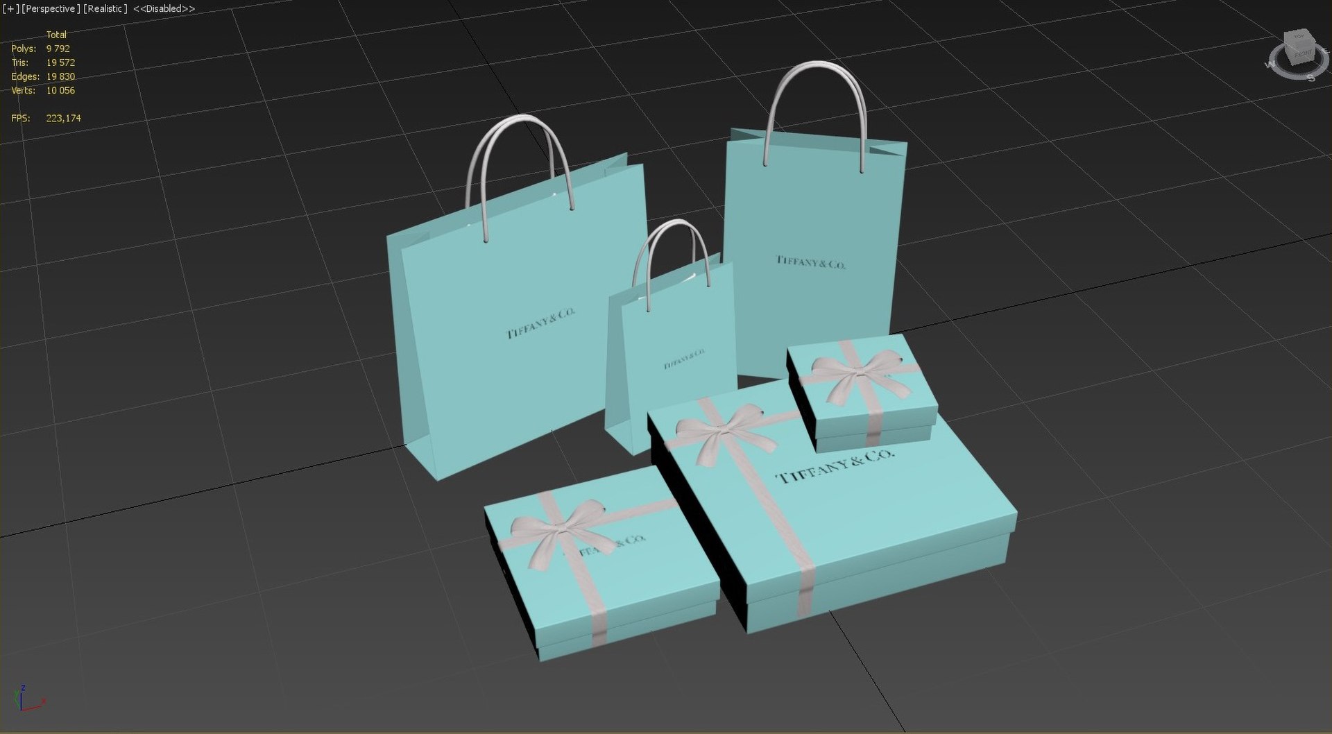 Tiffany Box Gift 3D Model - TurboSquid 1652705
