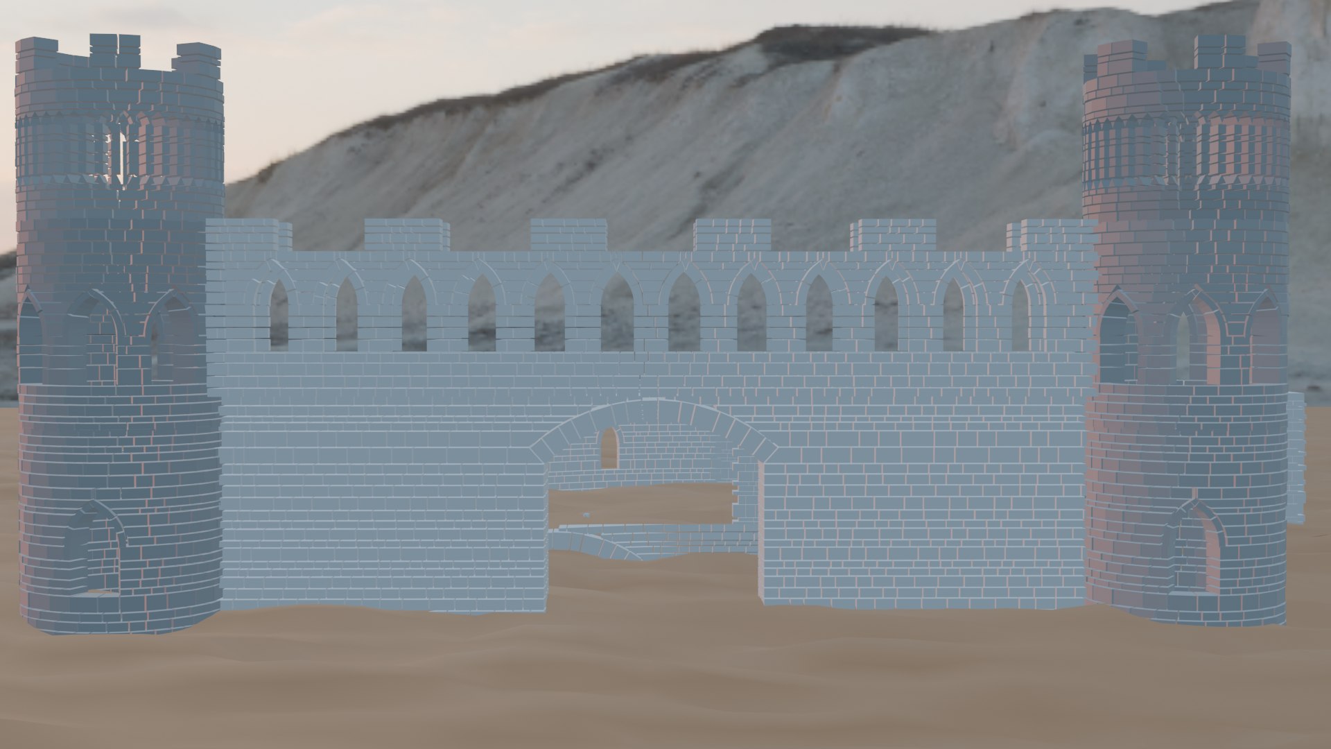 Broken Castle 3D Model - TurboSquid 2237996