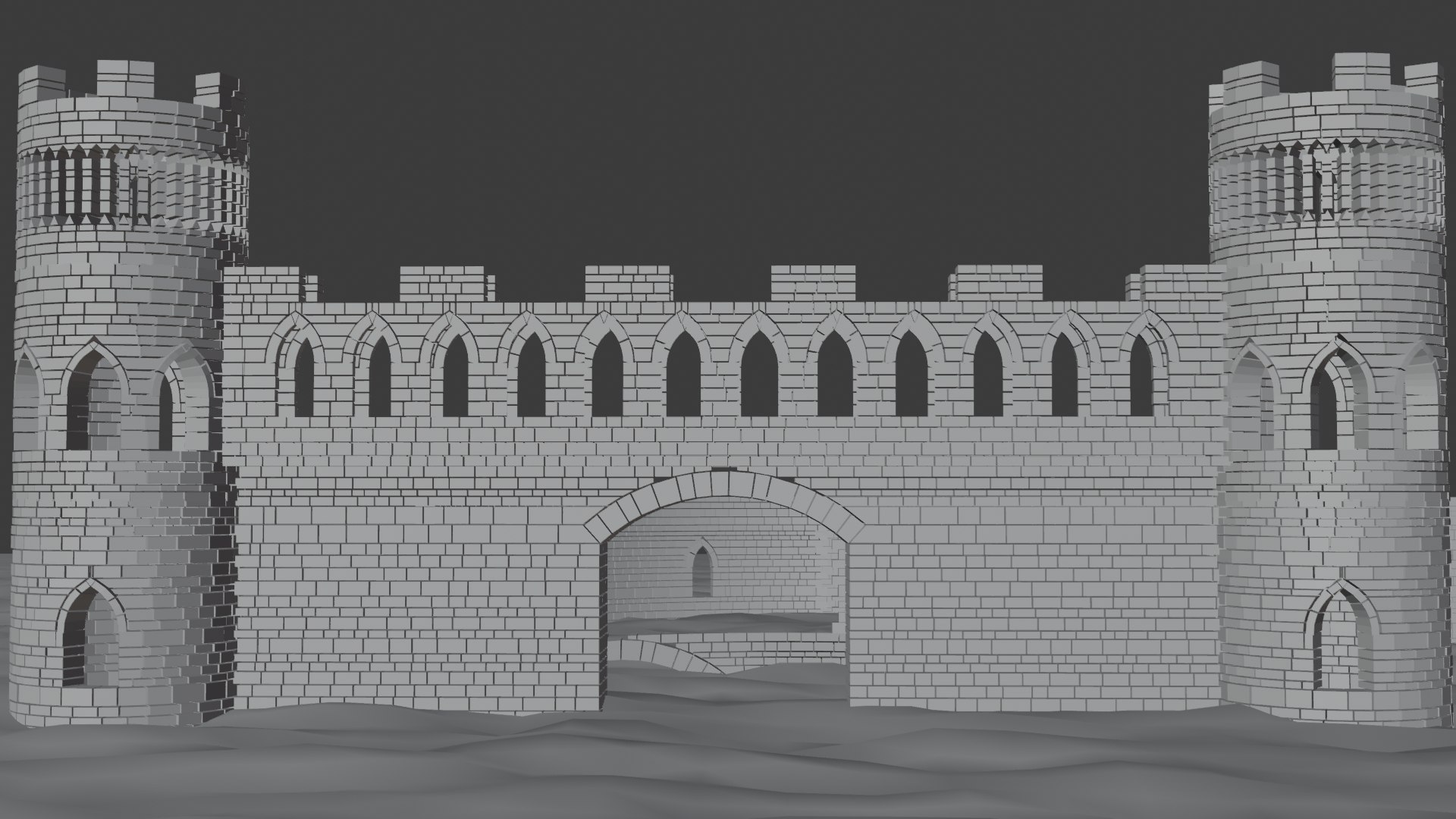 Broken Castle 3D Model - TurboSquid 2237996