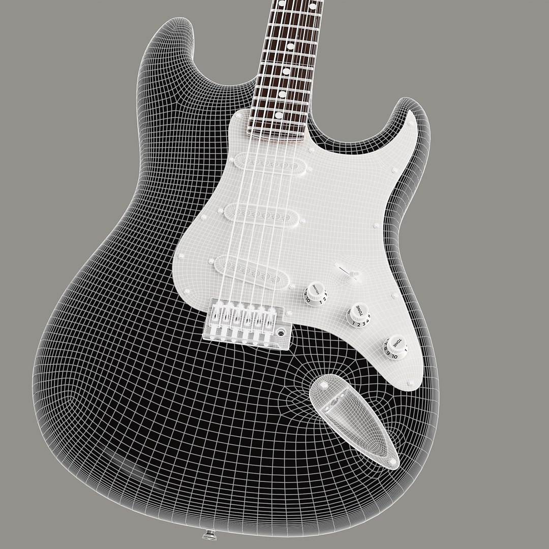 3D Electric Guitar Model - TurboSquid 2225687