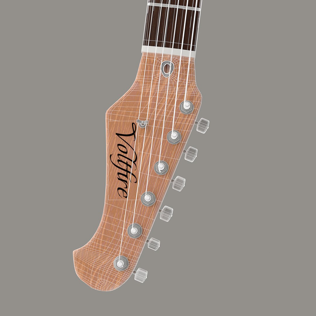 3D Electric Guitar Model - TurboSquid 2225687
