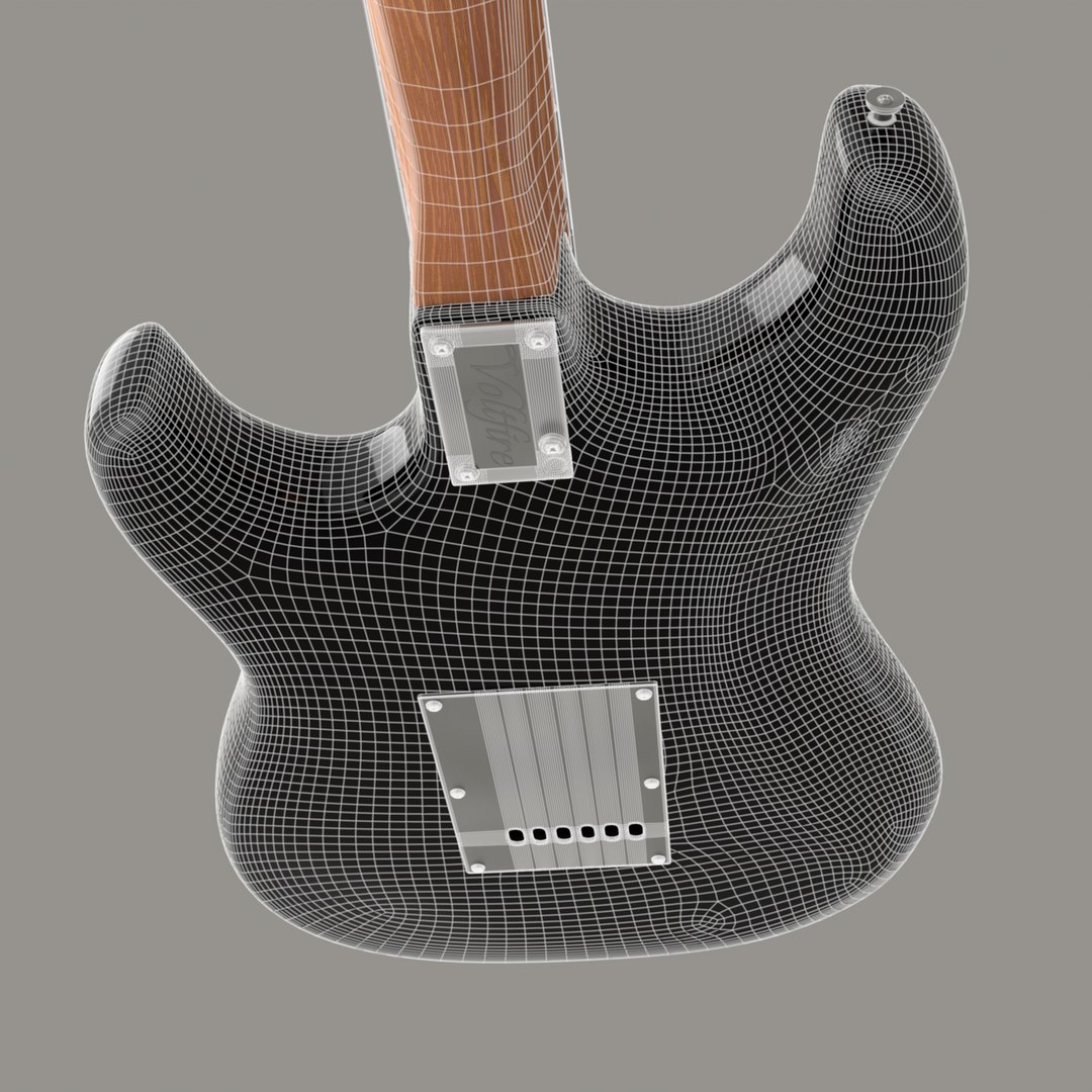 3D Electric Guitar Model - TurboSquid 2225687