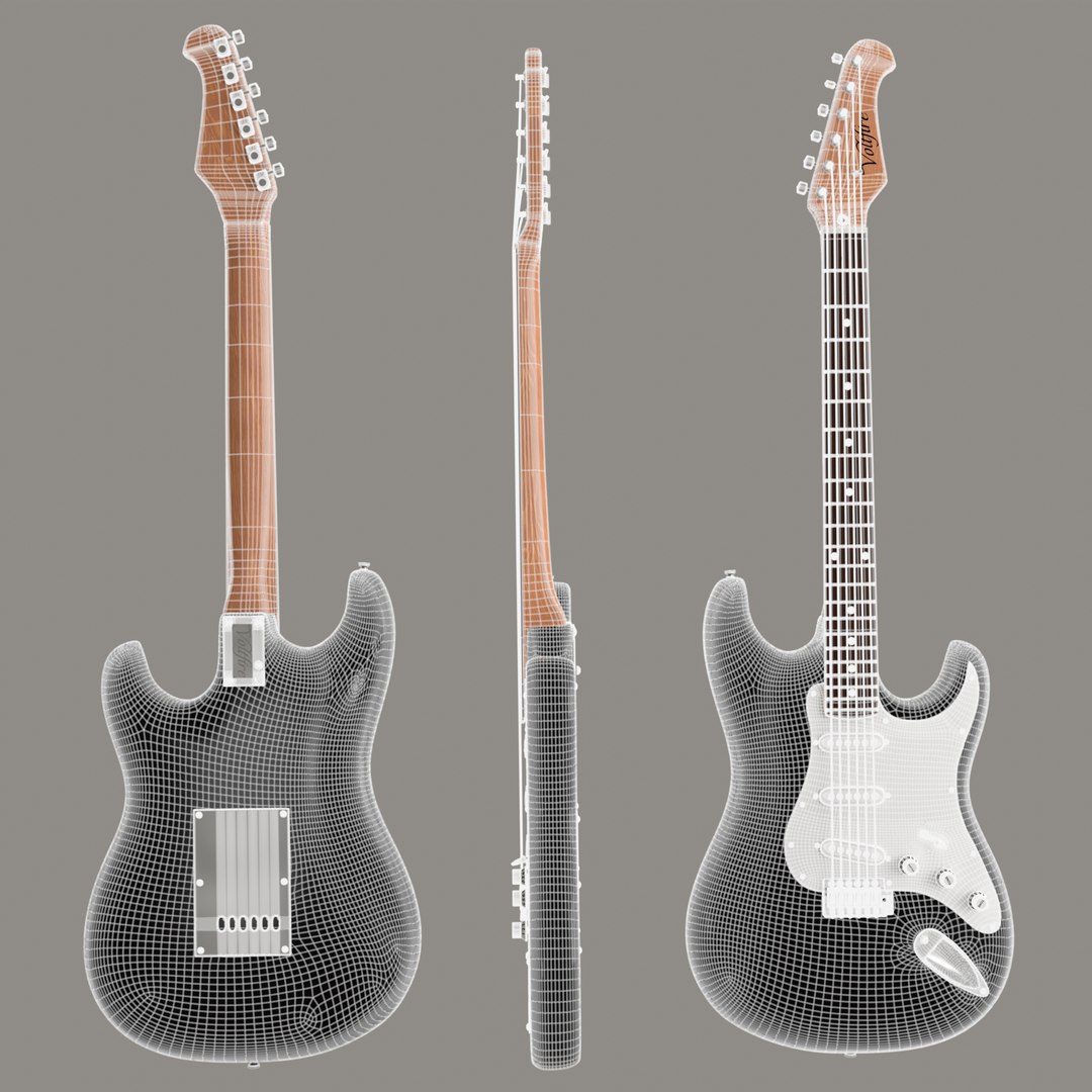 3D Electric Guitar Model - TurboSquid 2225687