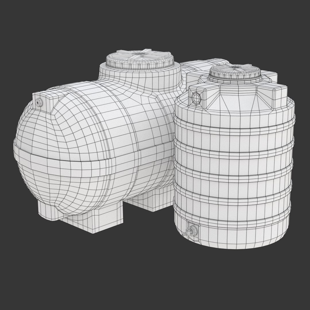3D Plastic Storage Tank - TurboSquid 1211800