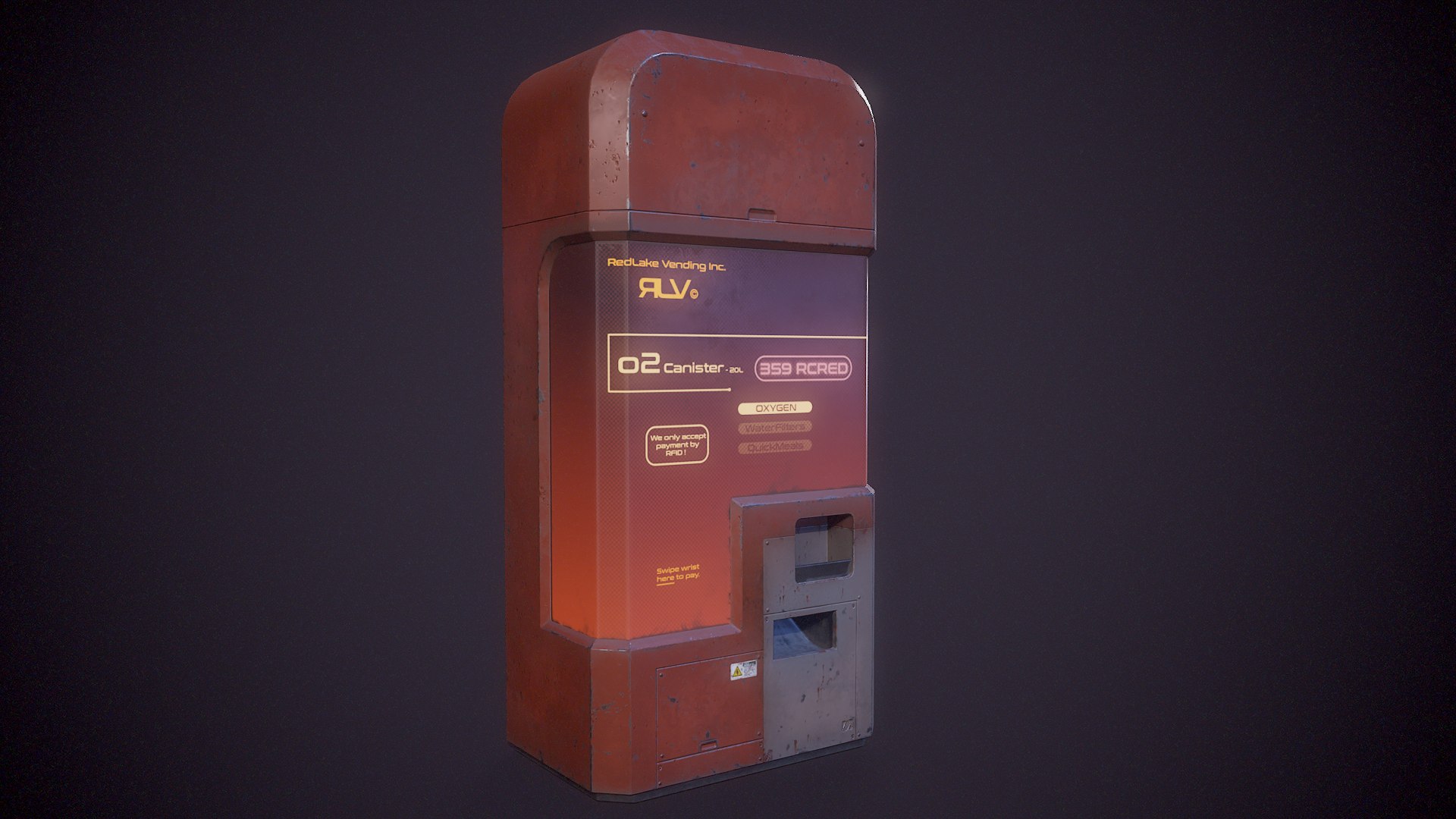Lowpoly Sci-fi Vending Machine 3D 모델 - TurboSquid 1895565