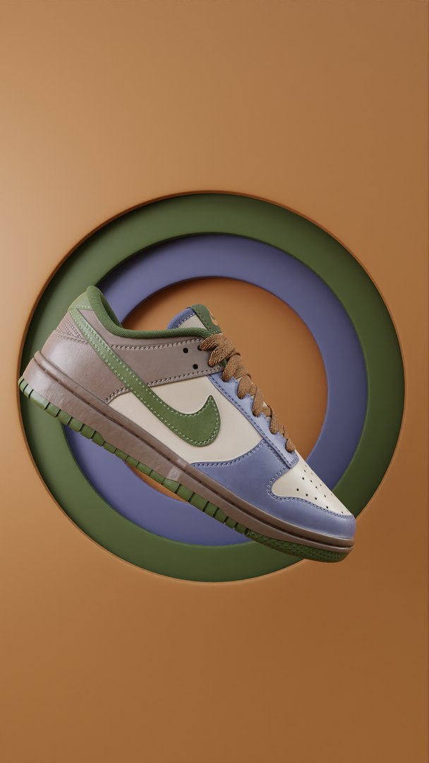3D Nike Dunk Low Custom - TurboSquid 2118396