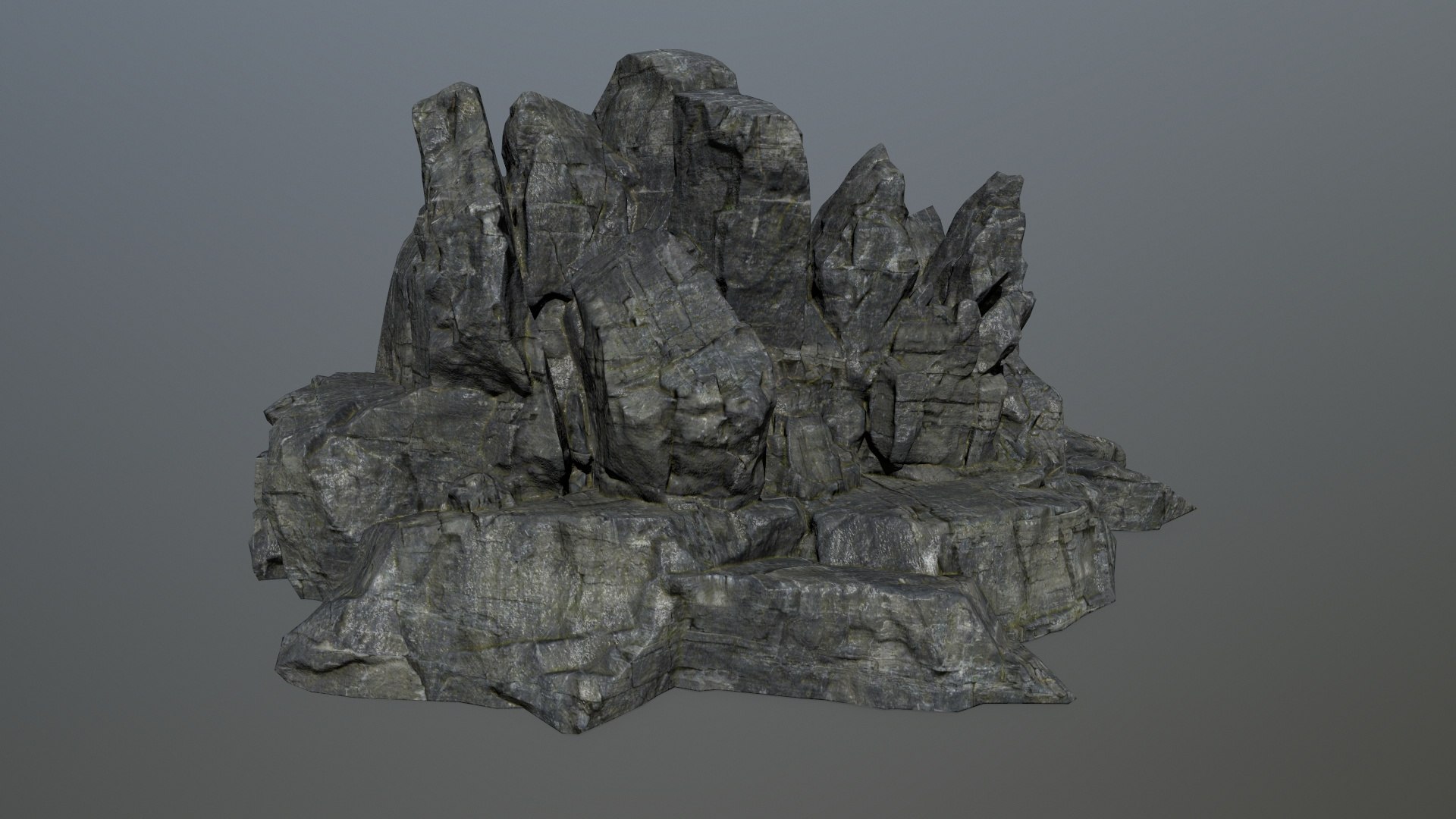 Rock Cliff 3D Model - TurboSquid 1618125