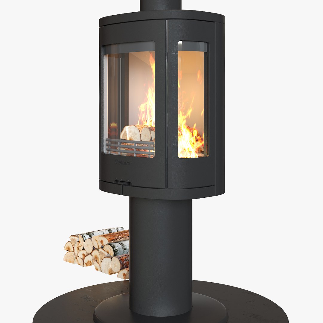 3d Contura 880 Fireplace Model
