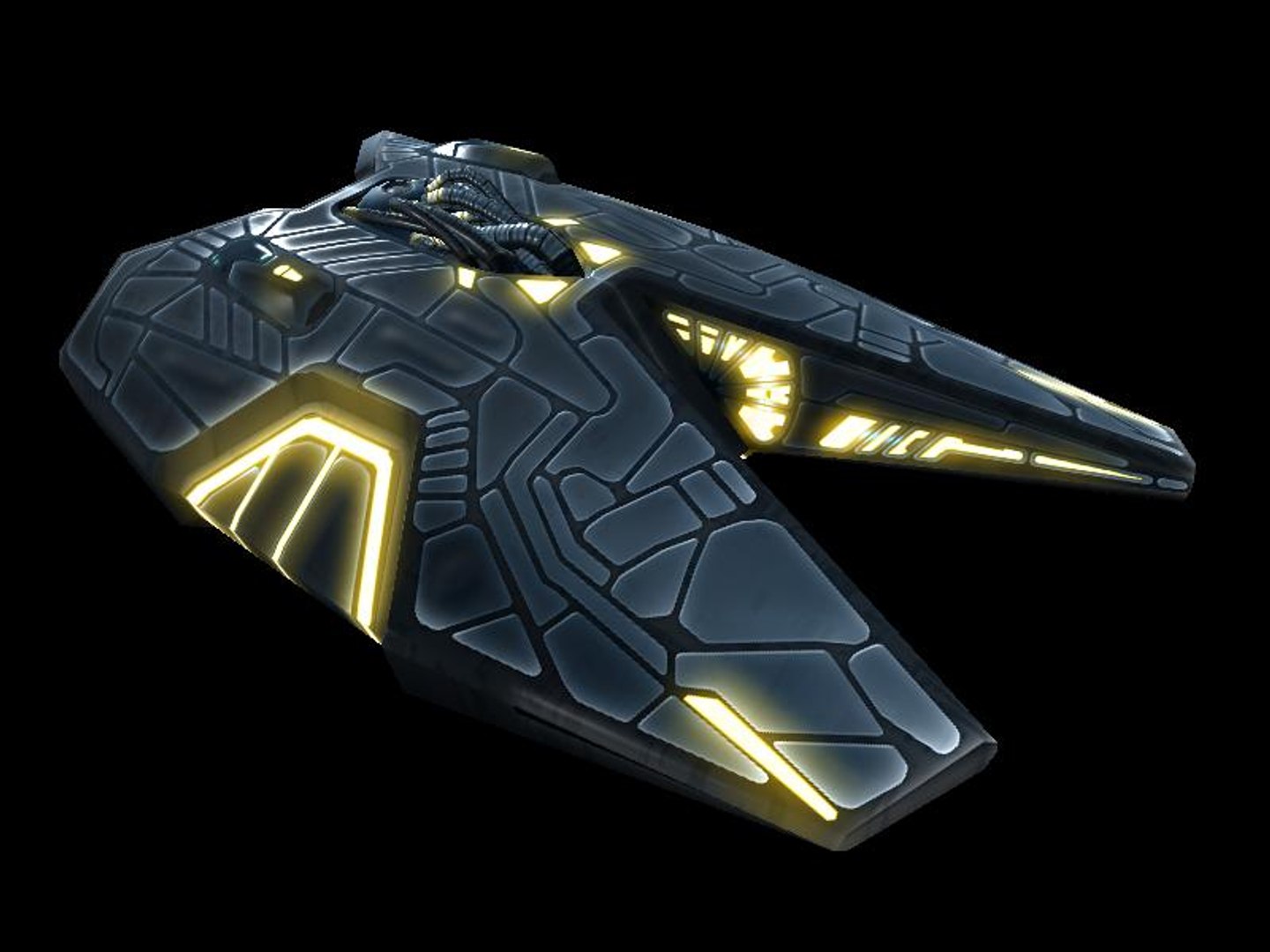 3d alien fighter model
