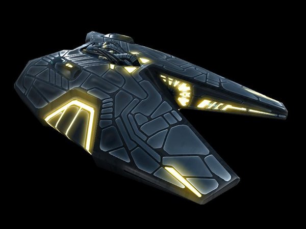 3d alien fighter model