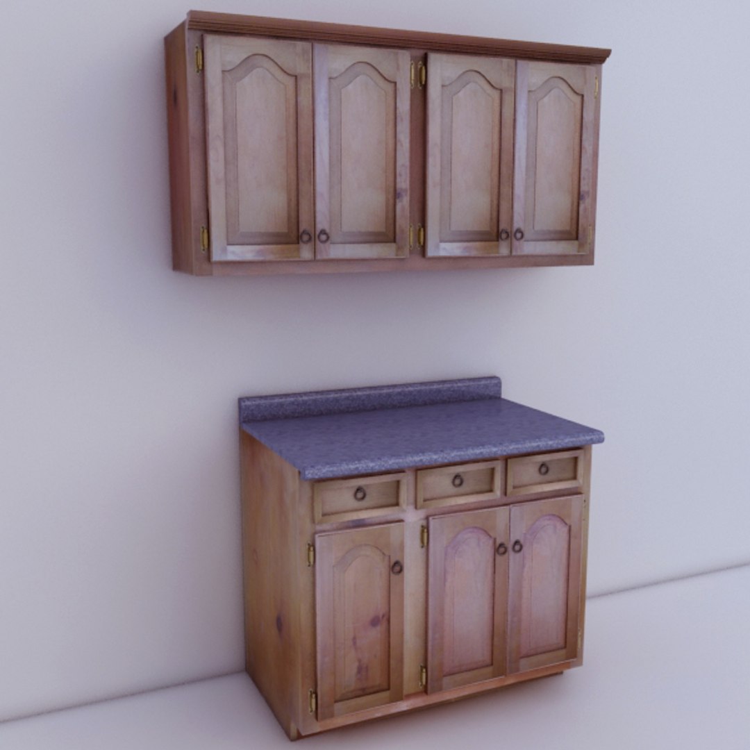 3ds max kitchen cabinet