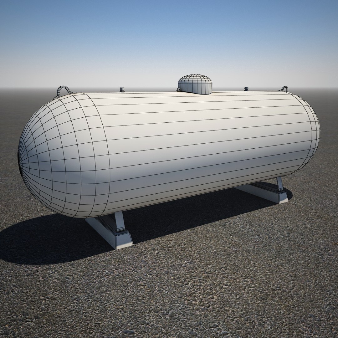Large Propane Tank 3d 3ds