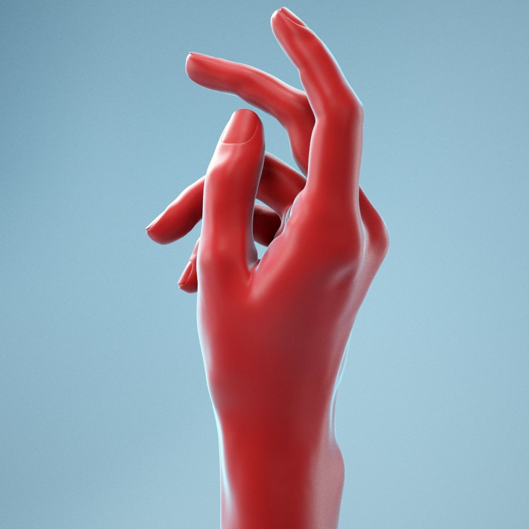 3D Female Hand Model - TurboSquid 1451705