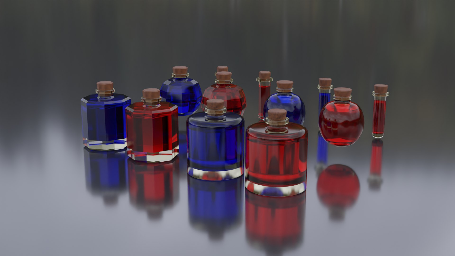 Potion Low And High Poly Set Model - TurboSquid 1998960