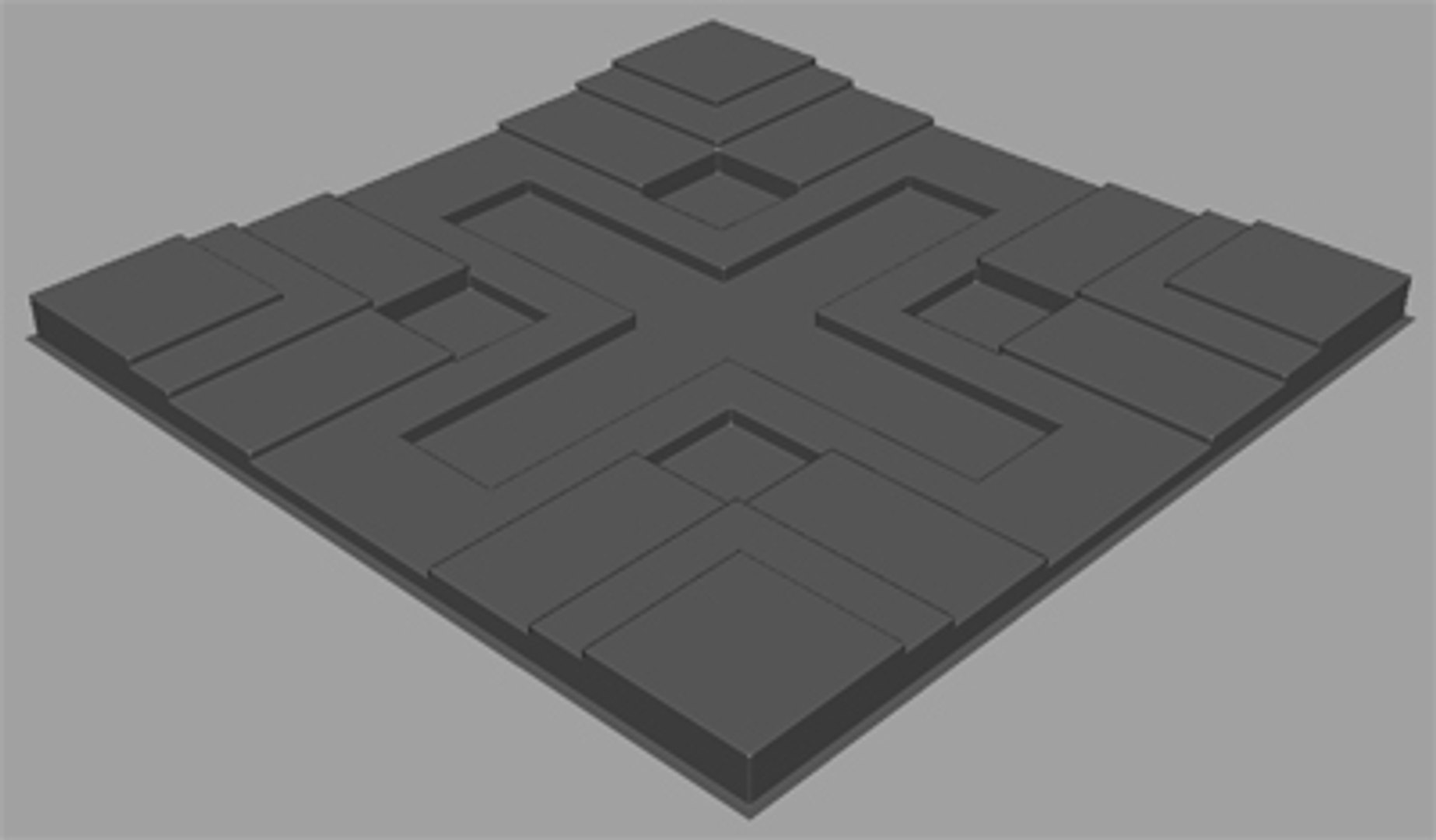 textile block frank lloyd 3d ma