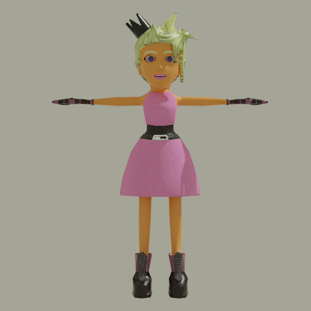 Princess Player 3D - TurboSquid 1936133